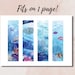 Printable Ocean Bookmarks | Digital Bookmarks for Download - Etsy