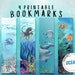 Printable Ocean Animal Bookmarks | Digital Bookmarks for Download - Etsy
