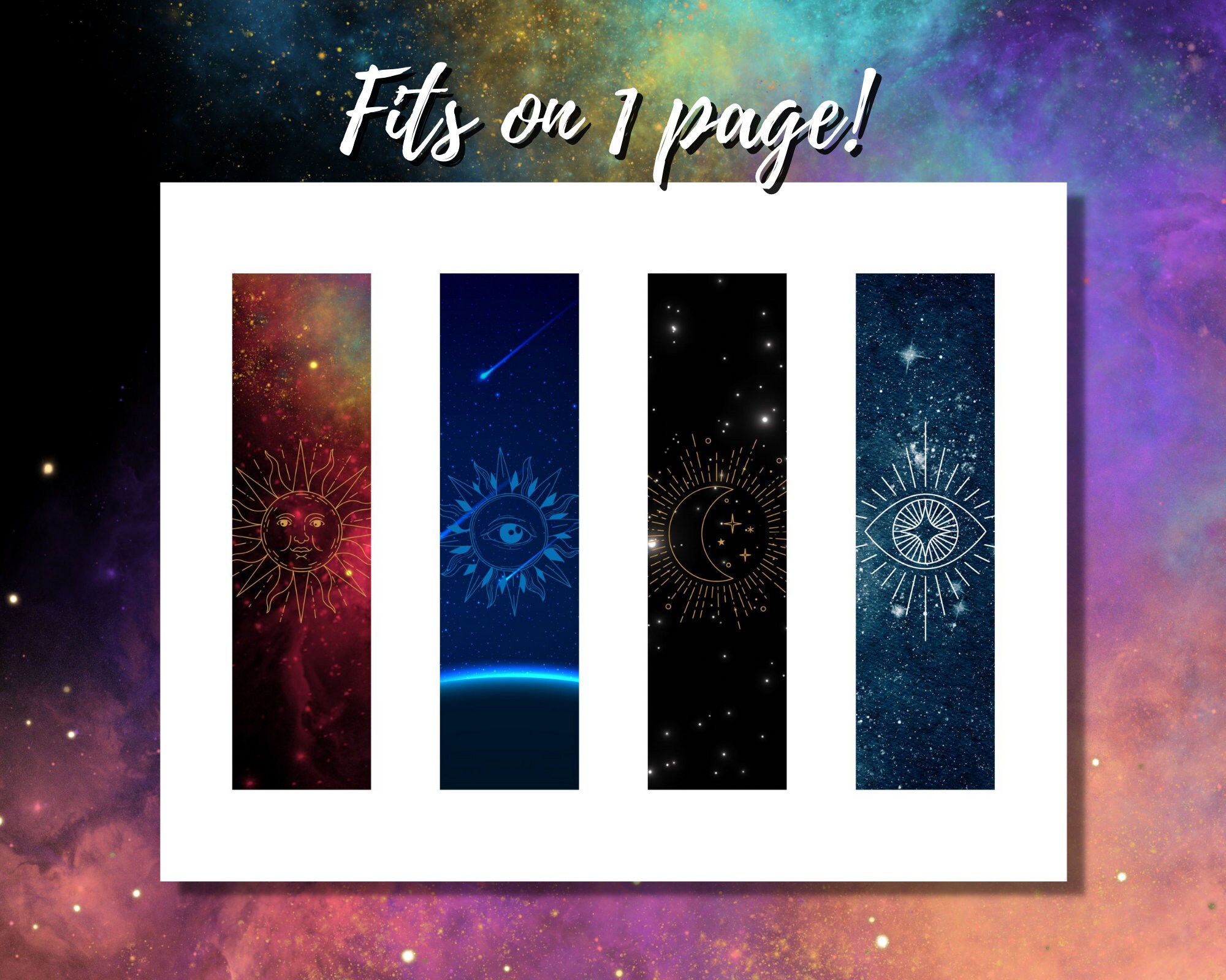 Printable Solar System Bookmarks - Etsy