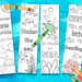 Coloring Bookmarks Printable | Ocean Bookmarks for Kids - Etsy