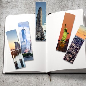 New York City Printable Bookmarks - Skyline and Landmarks | Vibrant NYC ...