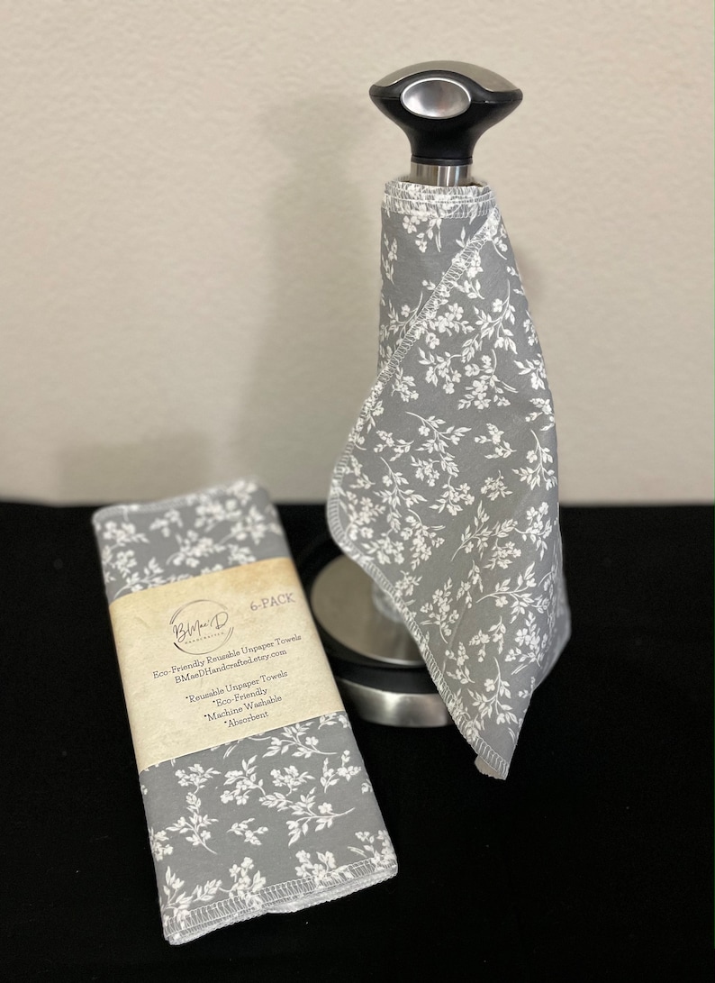 Eco Friendly / Reusable Unpaper Towels / 6-12X10 / 1-ply / Machine ...