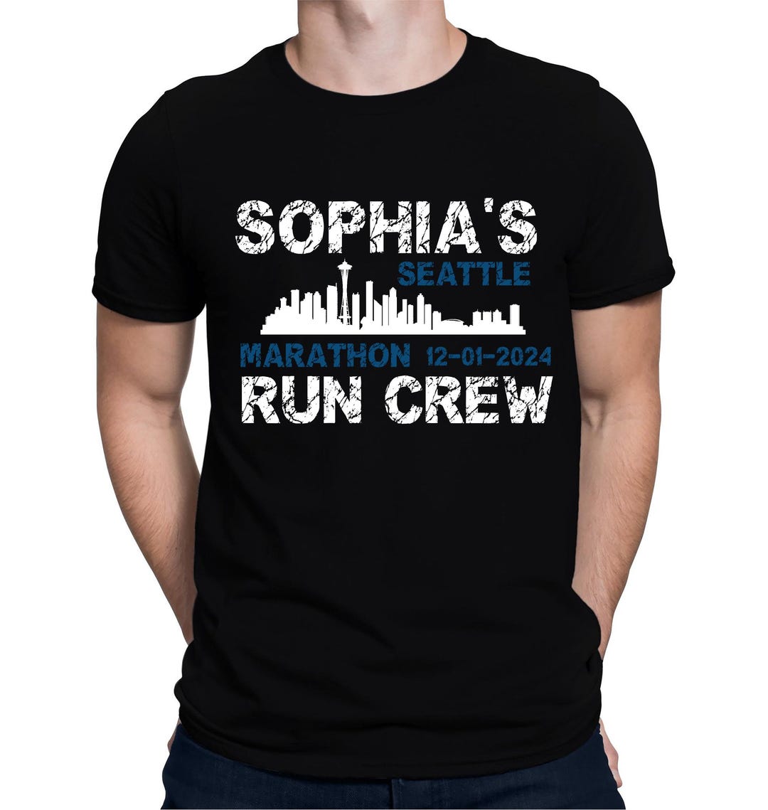 Custom Seattle Marathon Run Crew T-shirt - Etsy