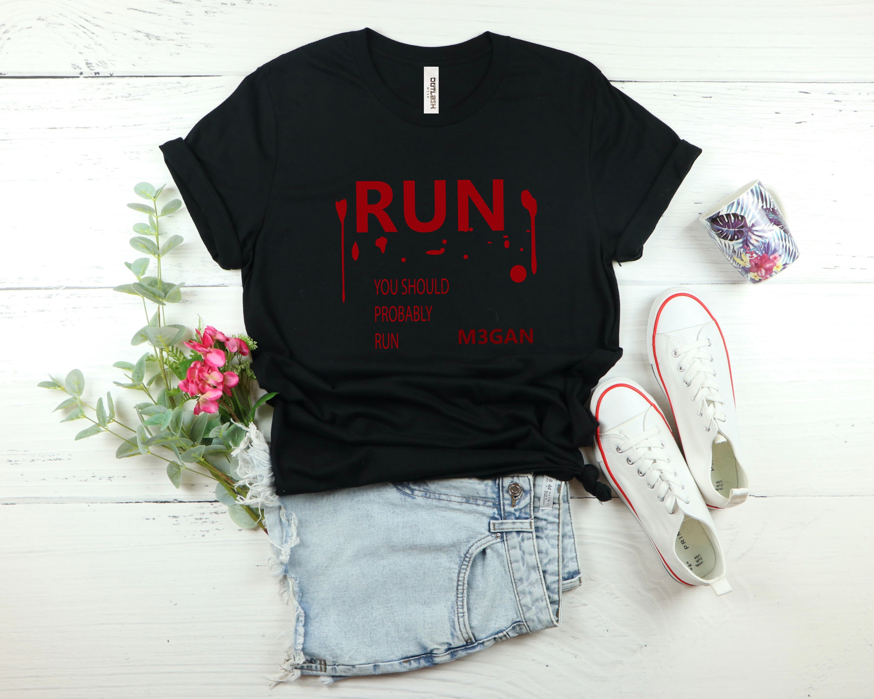 M3gan Movie Shirt M3gan You Should Probably Run Tshirt Scary Movie Megan