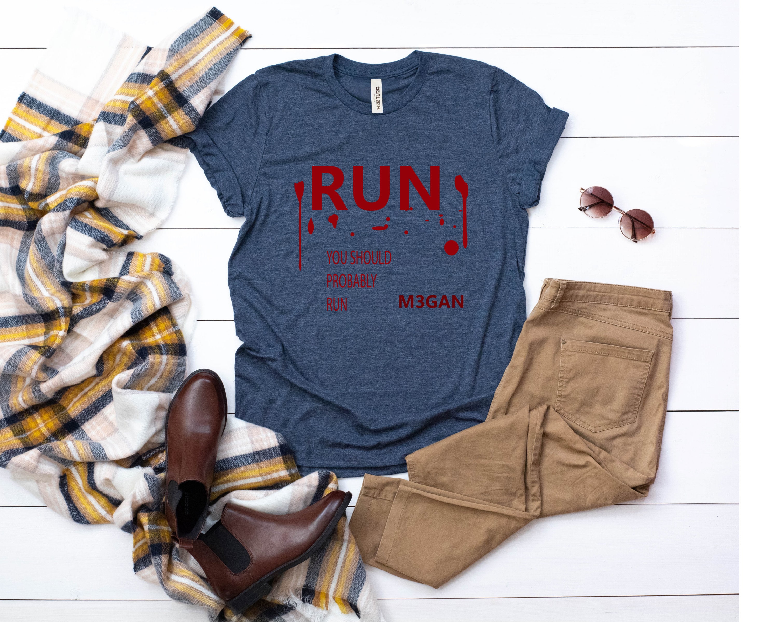 M3gan Movie Shirt M3gan You Should Probably Run Tshirt Scary Movie Megan