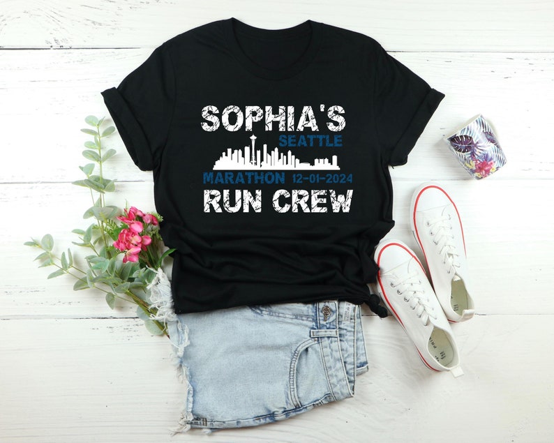 Custom Seattle Marathon Run Crew T-shirt - Etsy