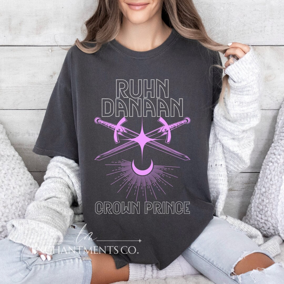 Ruhn Danaan Unisex Garment-dyed T-shirt/ Crescent City T-shirt/ Bookish ...