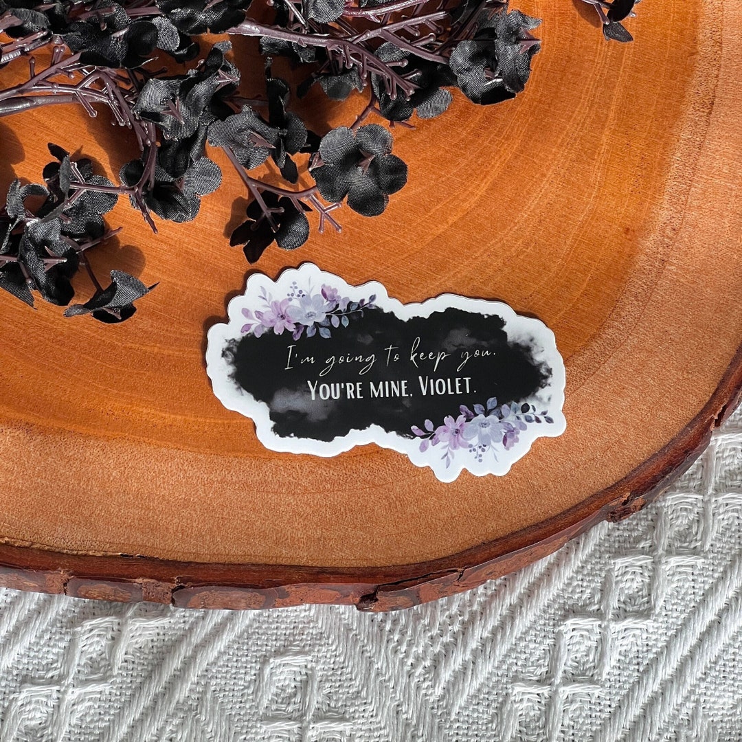 Fourth Wing Xaden Riorson you're Mine Violet Vinyl Sticker/ Fourth Wing ...