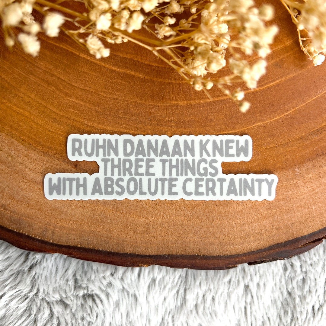 Crescent City Ruhn Danaan Vinyl Sticker/ Crescent City Sticker/ Ruhn ...