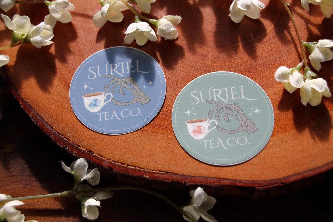 Suriel Tea Co. Vinyl Sticker (choose Size & Color) / ACOTAR Sticker ...