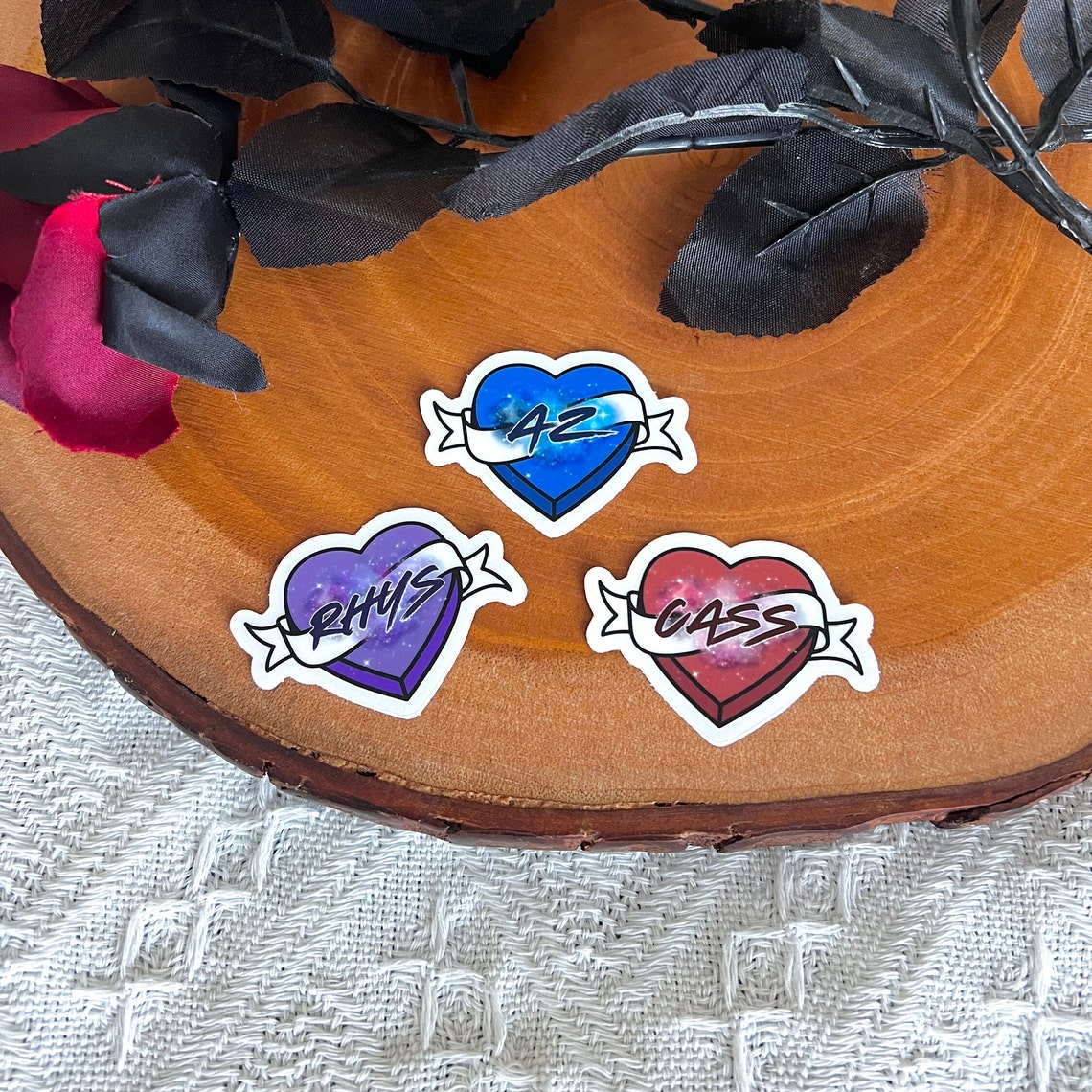 ACOTAR Rhys Heart Clear Vinyl Sticker/ ACOMAF Sticker/ Rhysand/ Bookish ...