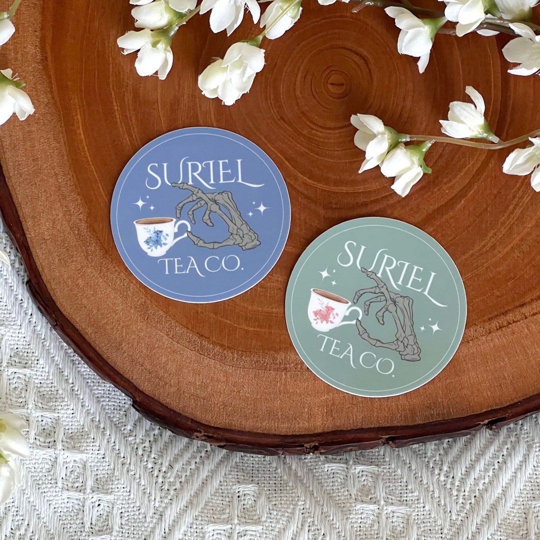 Suriel Tea Co. Vinyl Sticker choose Size & Color / ACOTAR Sticker ...