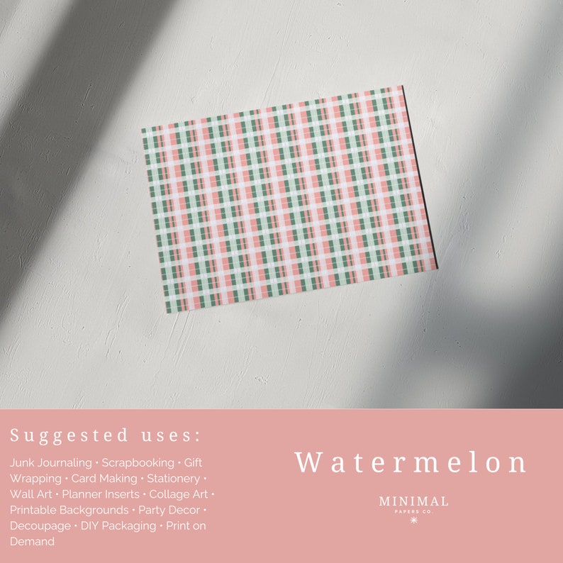 Watermelon Digital Paper Background Pack | Summer Watermelon Patterns ...