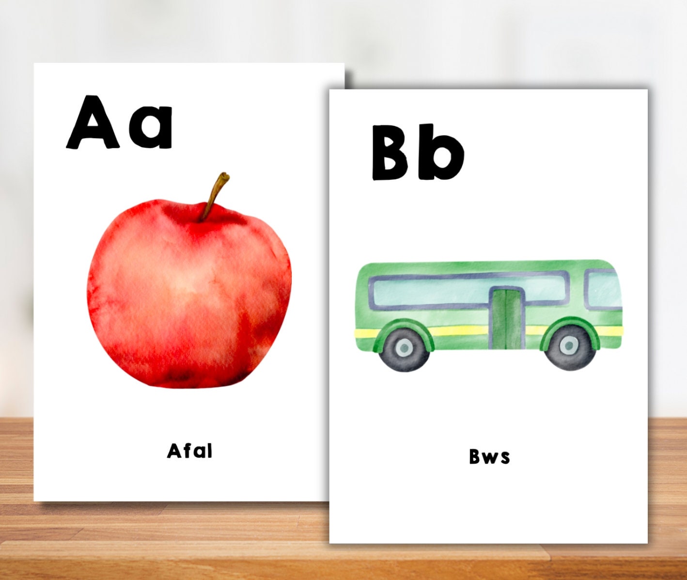 Welsh Alphabet Posters Digital Download, Montessori-inspired ...