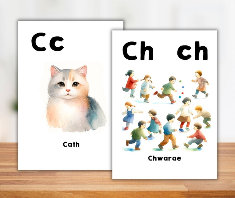 Welsh Alphabet Posters Digital Download, Montessori-inspired ...