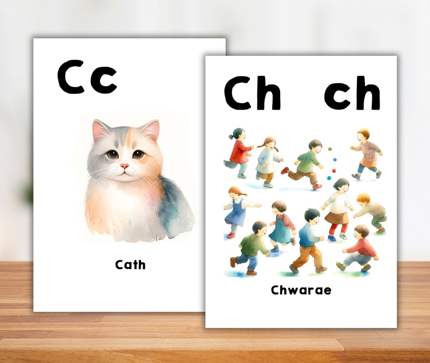 Welsh Alphabet Posters Digital Download, Montessori-inspired ...