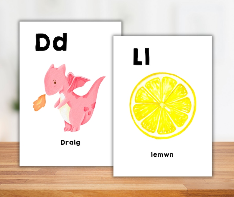 Welsh Alphabet Posters Digital Download, Montessori-inspired ...