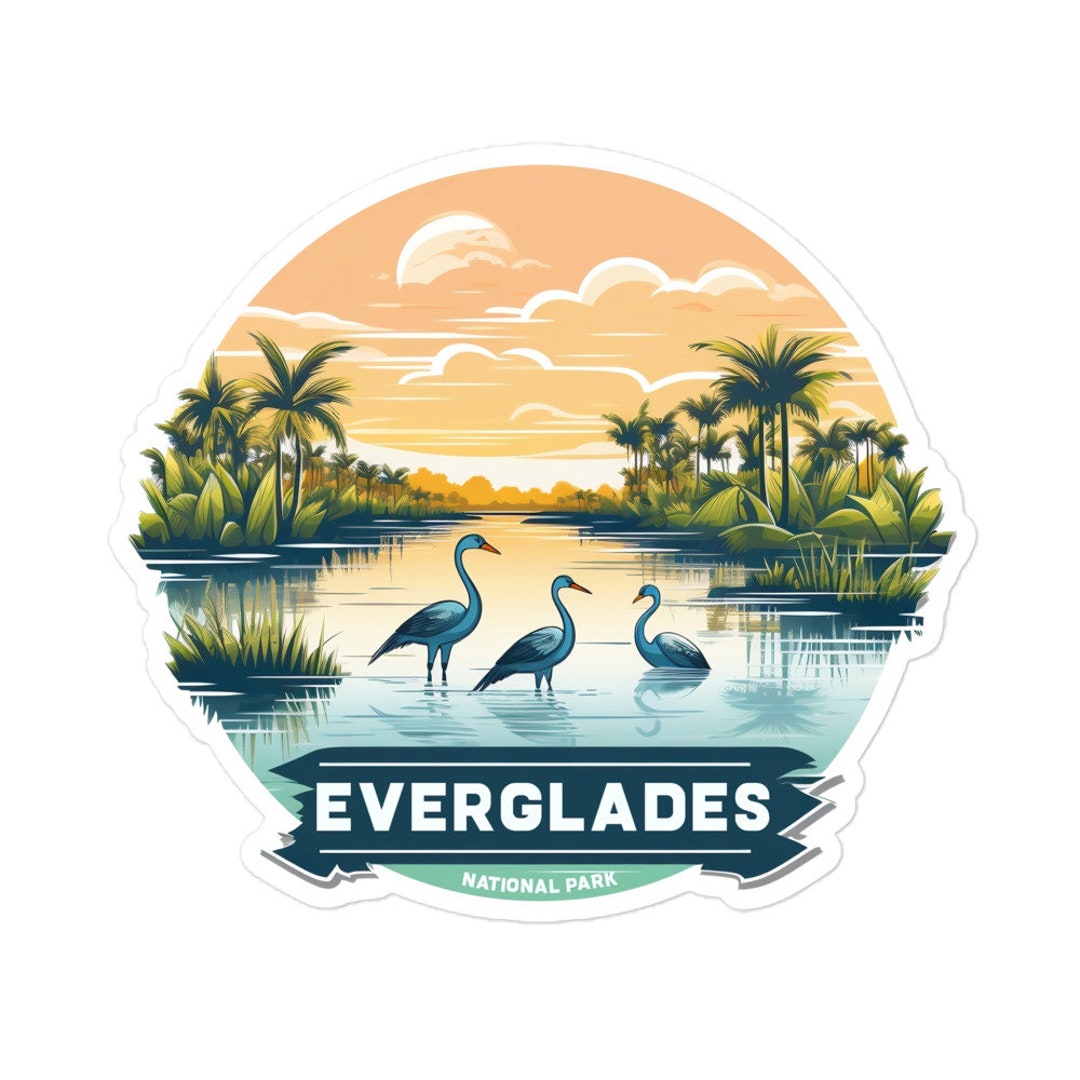 Everglades National Park Sticker Thriving Ecosystems of - Etsy