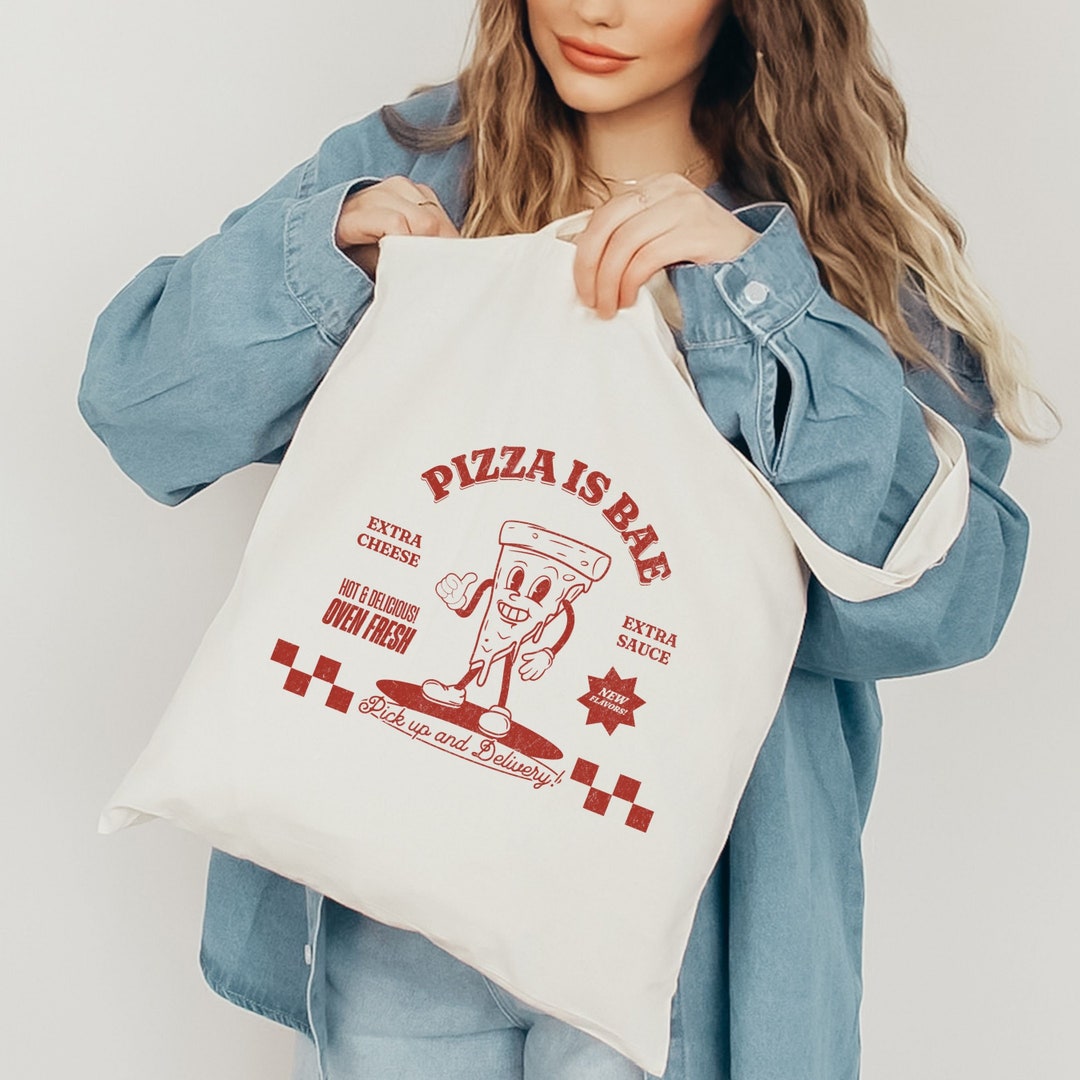 Pizza is Bae Canvas Tote Bag Pizza Gifts Funny Pizza Lover - Etsy