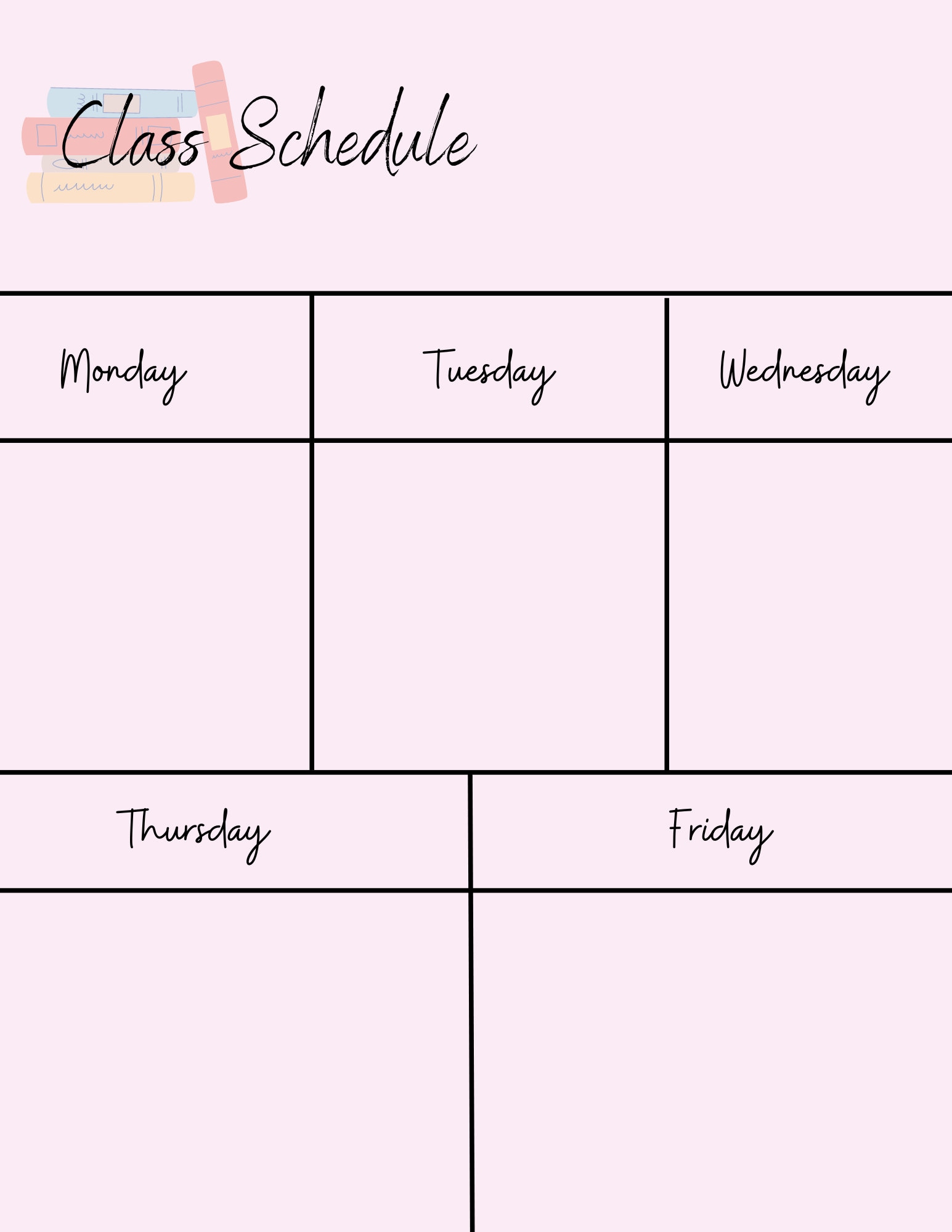 2023 Student Planner - Digital Download - Class Schedule - Study Guide ...