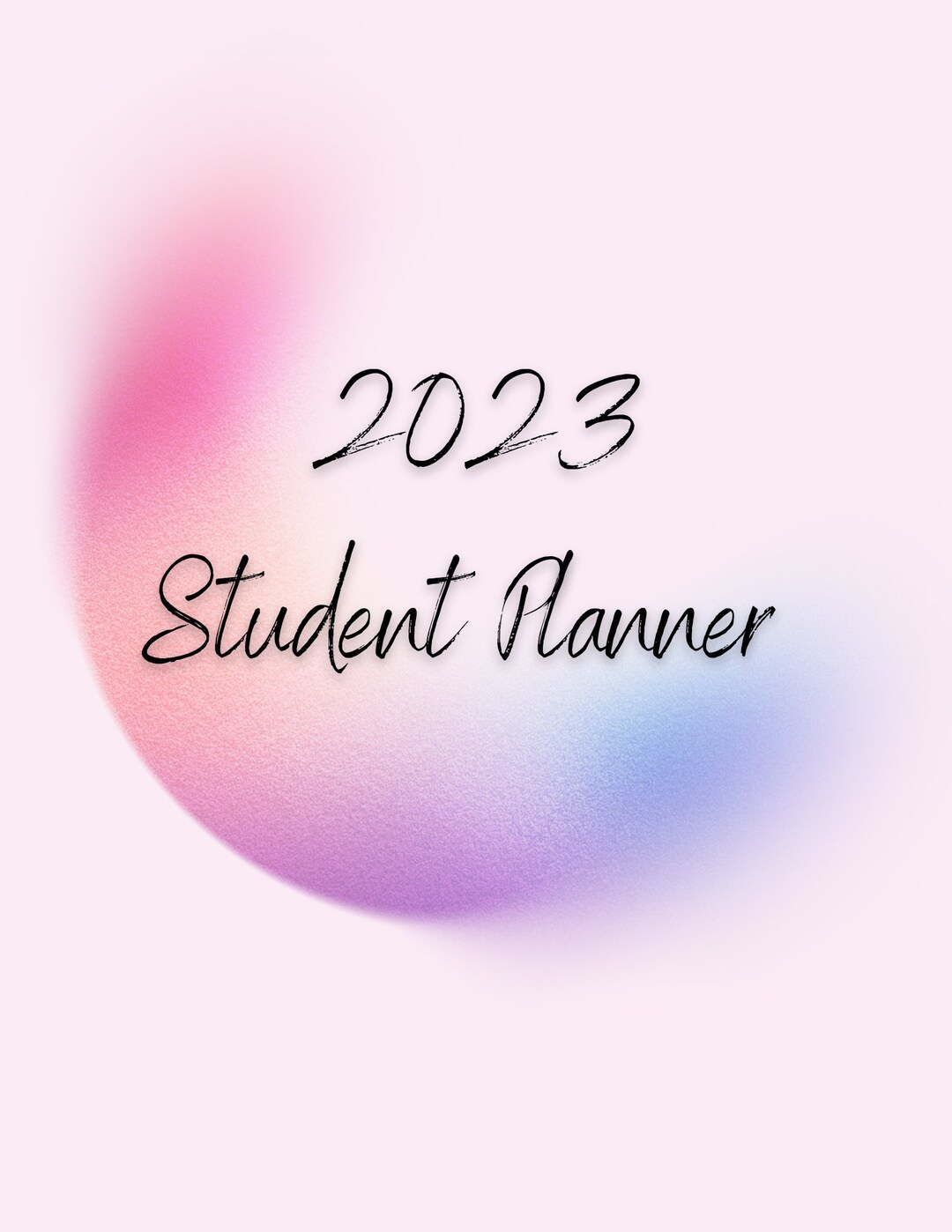 2023 Student Planner - Digital Download - Class Schedule - Study Guide ...