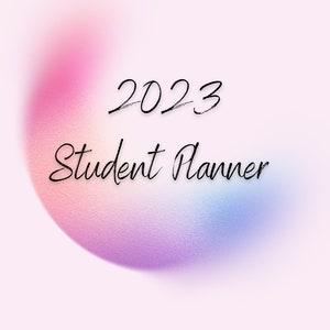 2023 Student Planner Digital Download Class Schedule Study Guide ...