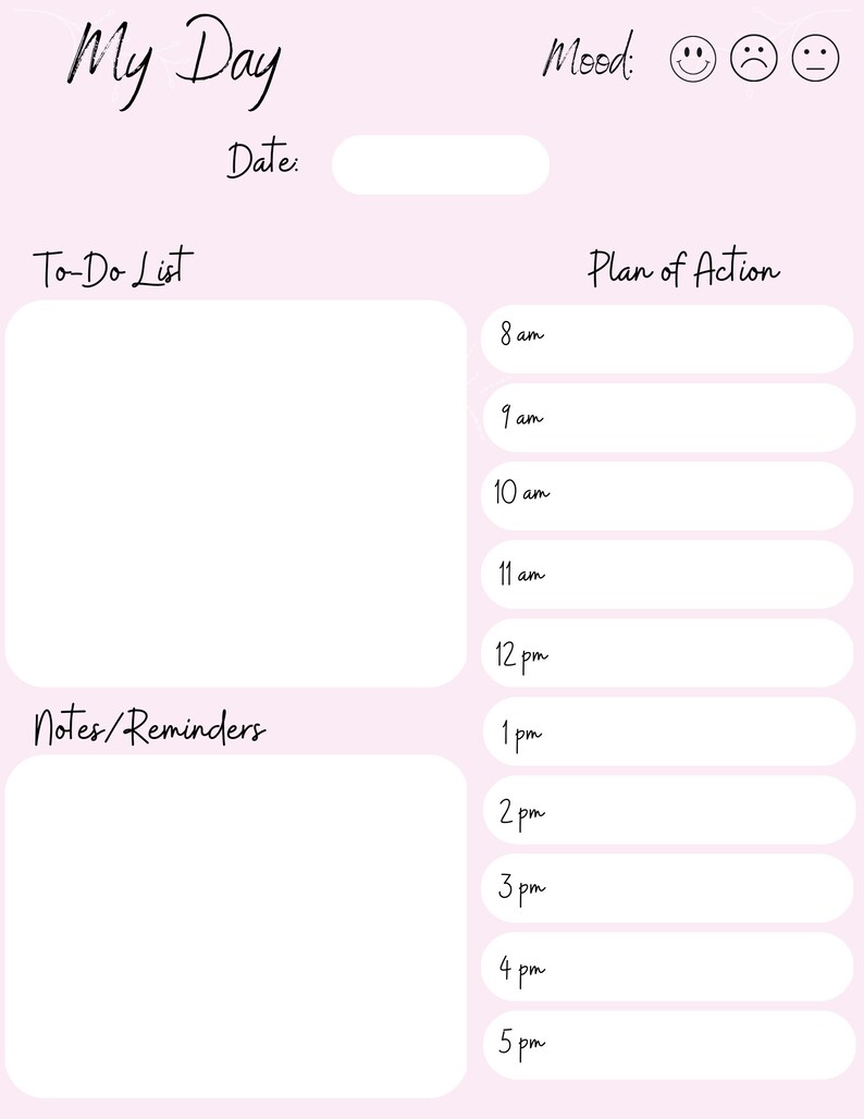 2023 Student Planner - Digital Download - Class Schedule - Study Guide ...