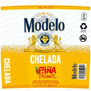 Modelo Chelada Piña vaso diseños 20oz,taper Skinny Tumbler Wrap Design ...