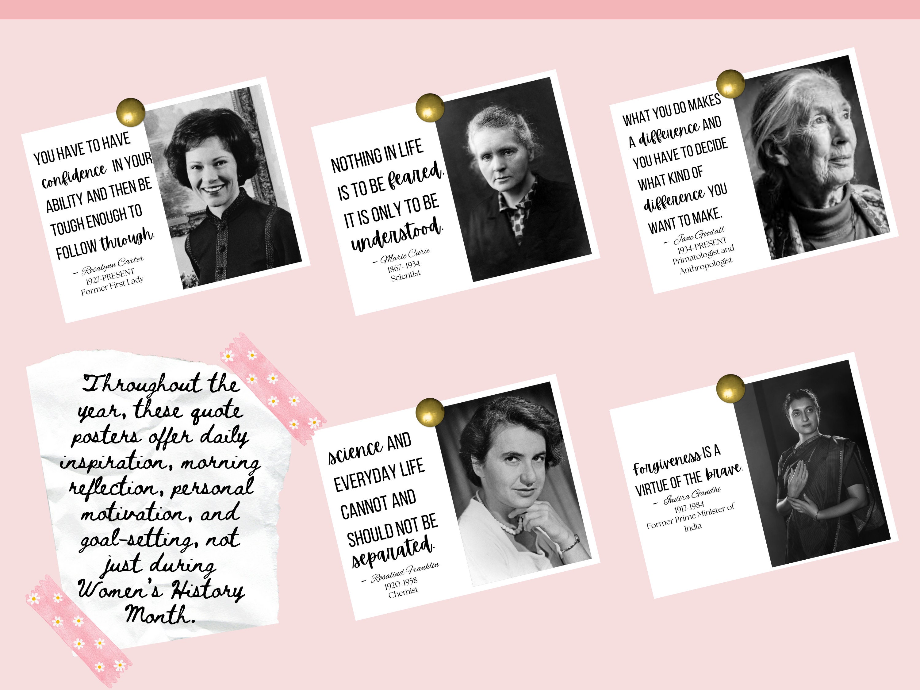 Womens History Month Posters, Bulletin Board, Womens History Month ...
