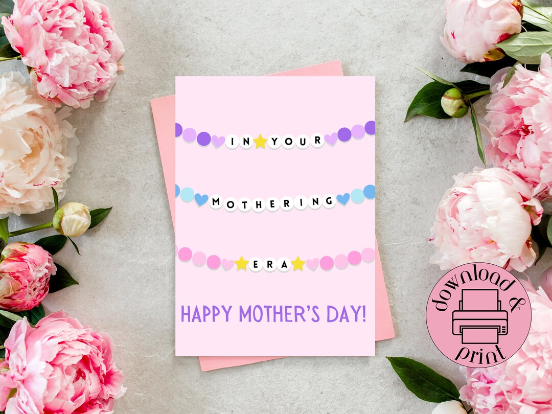 Taylor Swiftie Mothers Day, Pop Music Lover, Funny Mother's Day Card ...
