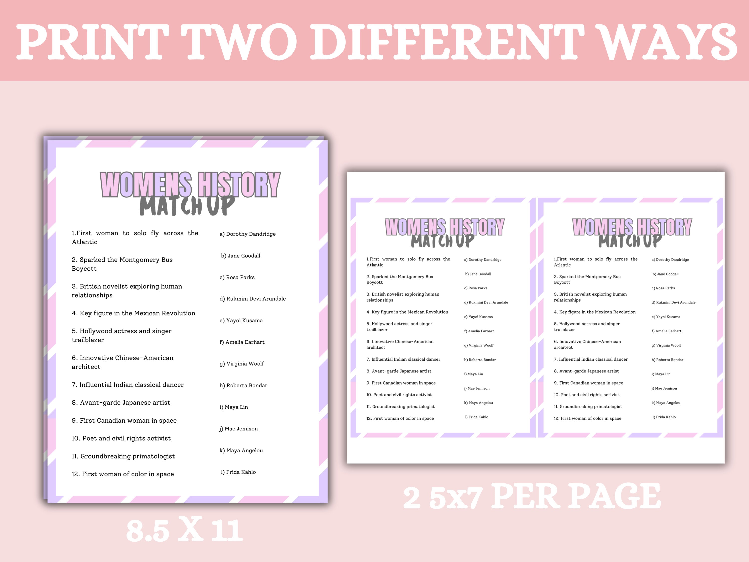 Women's History Month Trivia, Famous Women Trivia, March 8th Trivia ...