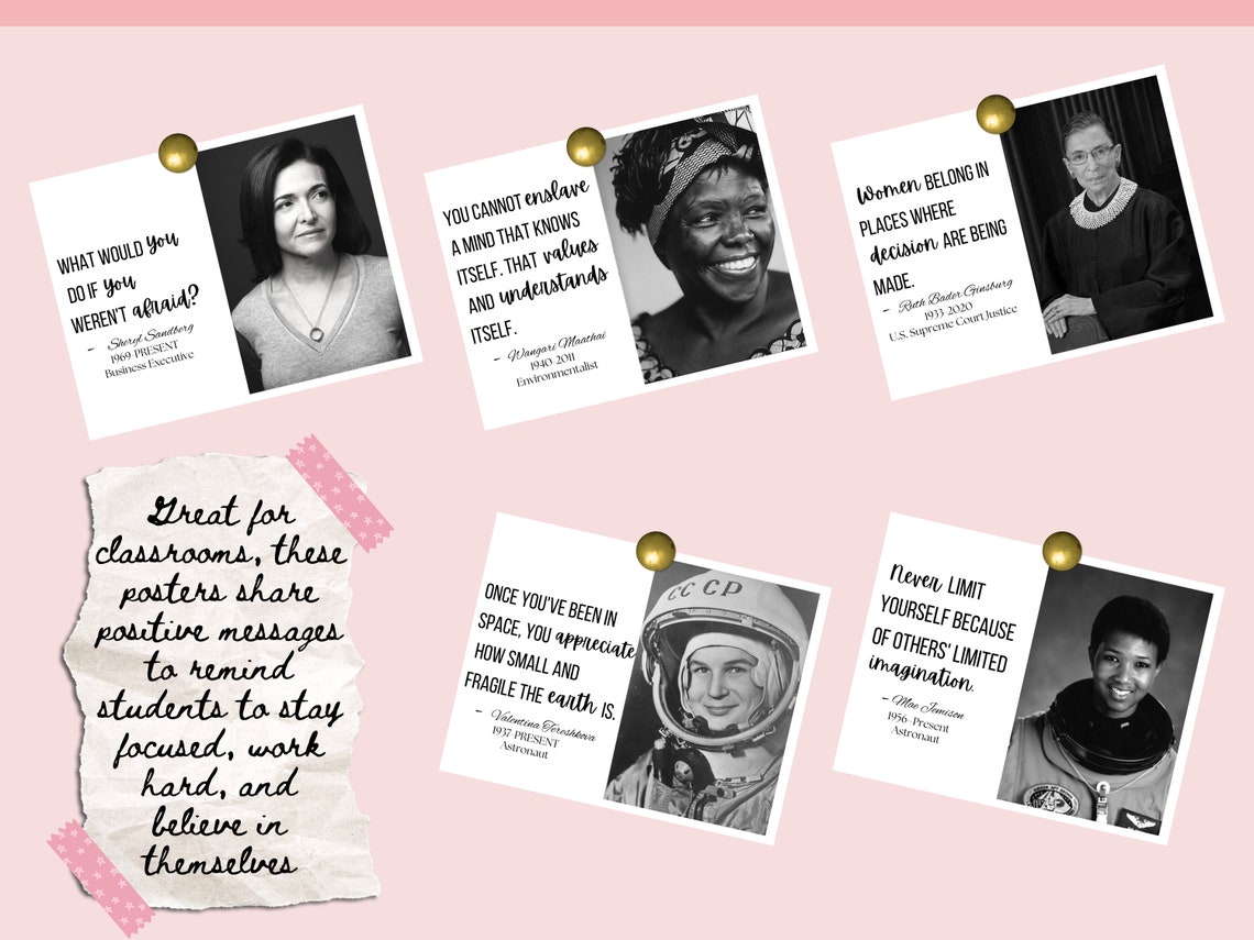 Womens History Month Posters, Bulletin Board, Womens History Month ...