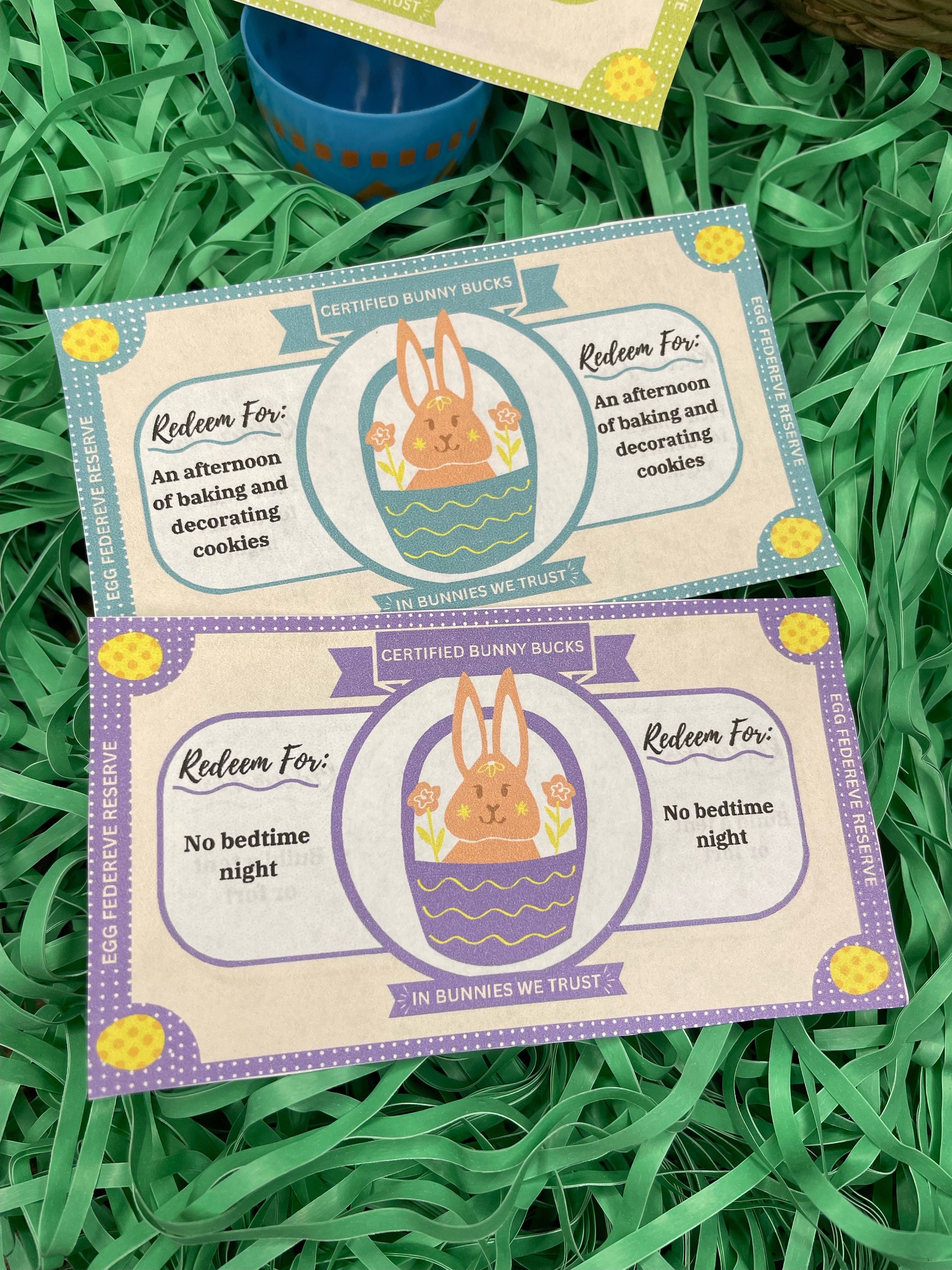 Easter Bunny Bucks EDITABLE Printable, Easter Play Money, Easter Egg ...