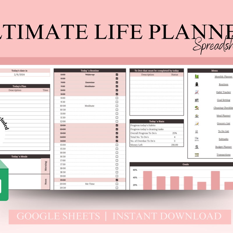 Editable Life Planner - Etsy