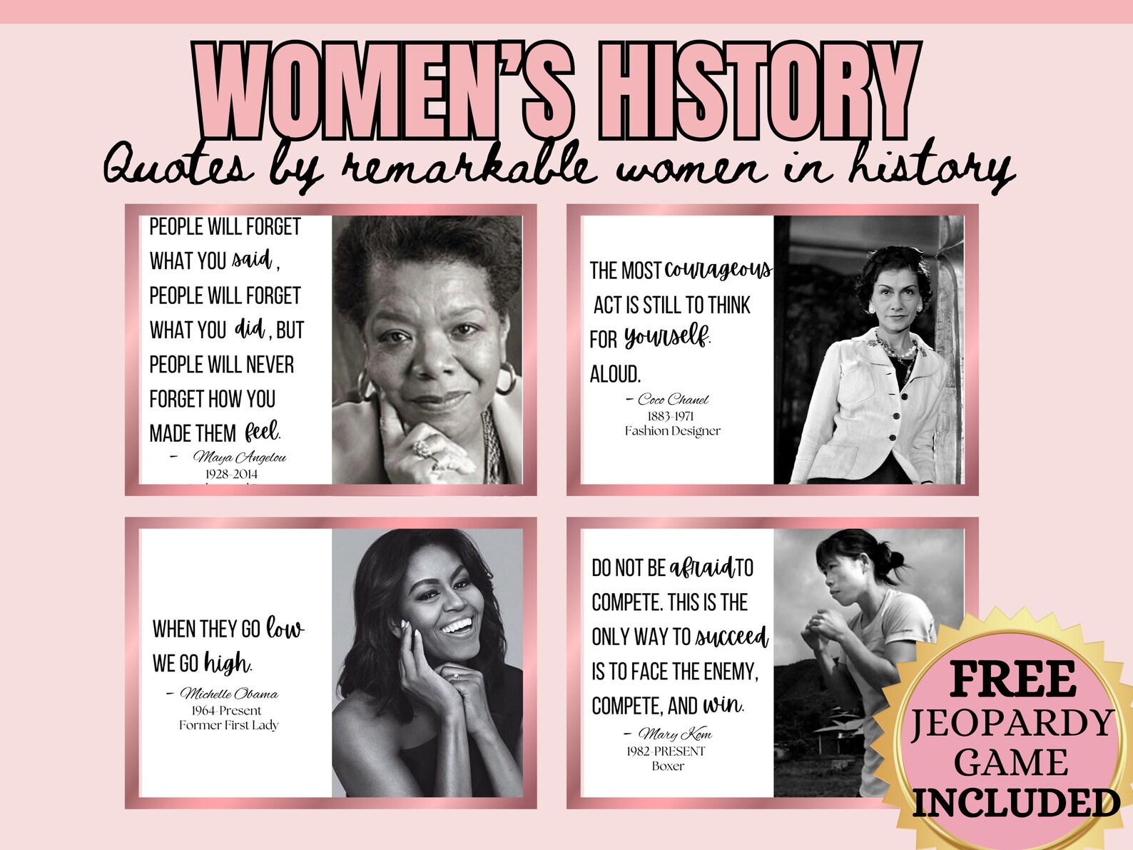 Womens History Month Posters, Bulletin Board, Womens History Month ...