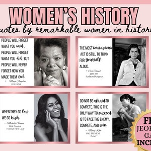 Womens History Month Posters, Bulletin Board, Womens History Month ...