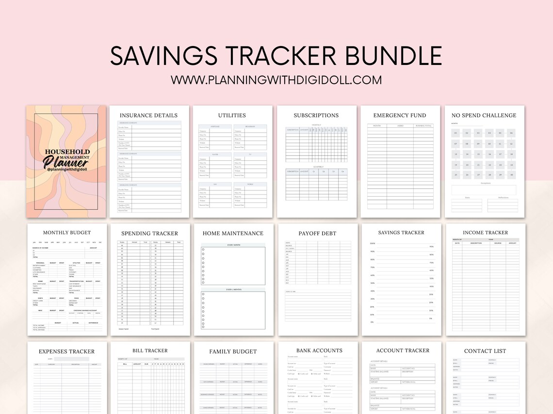 Household Planner Printables, Home Management Binder, Household Binder ...