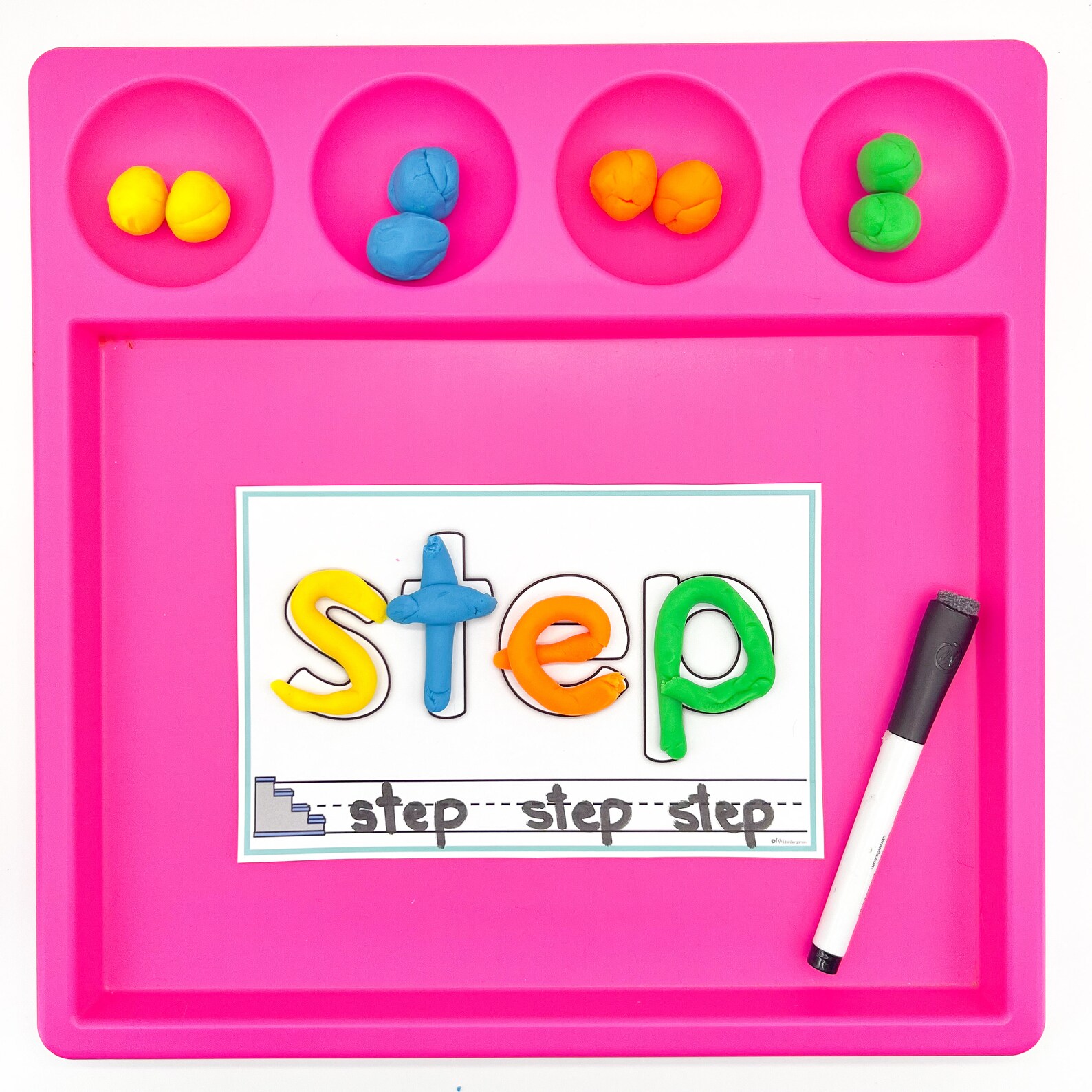 Printable Fine Motor Blends and Digraphs Playdough Mats - Etsy