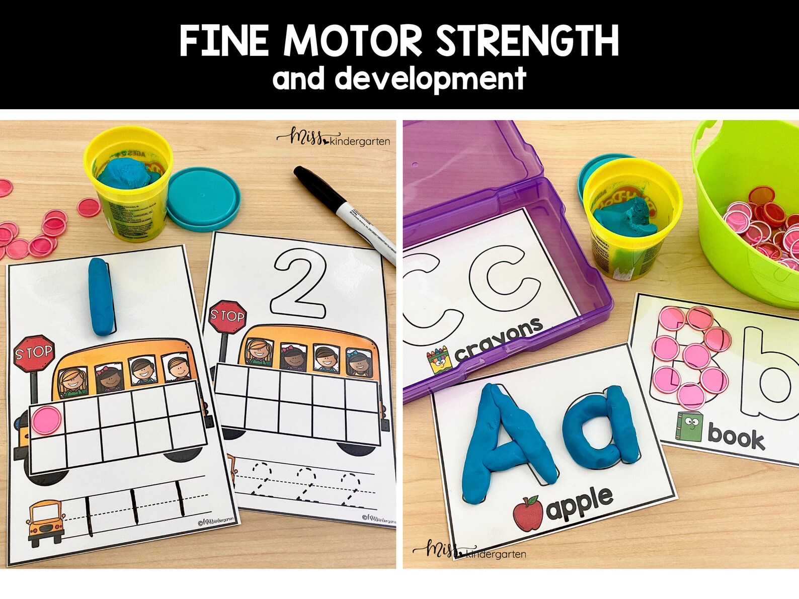 Printable Back to School Kindergarten Centers Low Prep Center ...