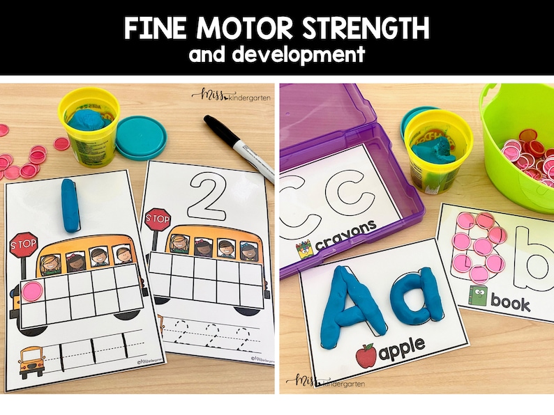 Printable Back to School Kindergarten Centers Low Prep Center ...