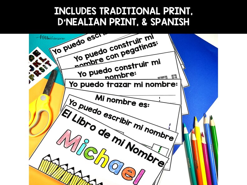 Name Writing Practice Activities for Kindergarten Editable Name Tracing ...