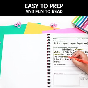 Long Vowel Decodable Reading Passages Magic E Words Fluency Passages - Etsy