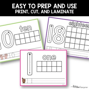 Printable Fine Motor Numbers Playdough Mats - Etsy