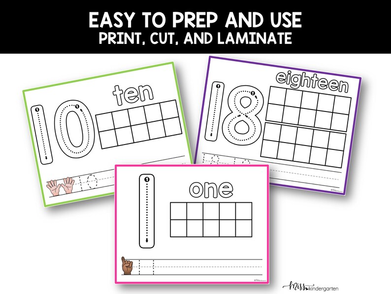 Printable Fine Motor Numbers Playdough Mats - Etsy