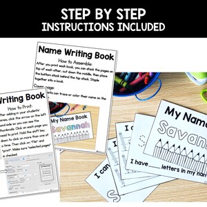 Name Writing Practice Activities for Kindergarten Editable Name Tracing ...