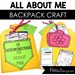 Printable All About Me Backpack Craft - Etsy