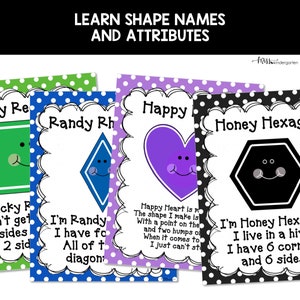 2D Shapes Posters and Rhymes | Kindergarten Math Printable Activities ...
