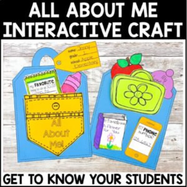 Printable All About Me Backpack Craft - Etsy