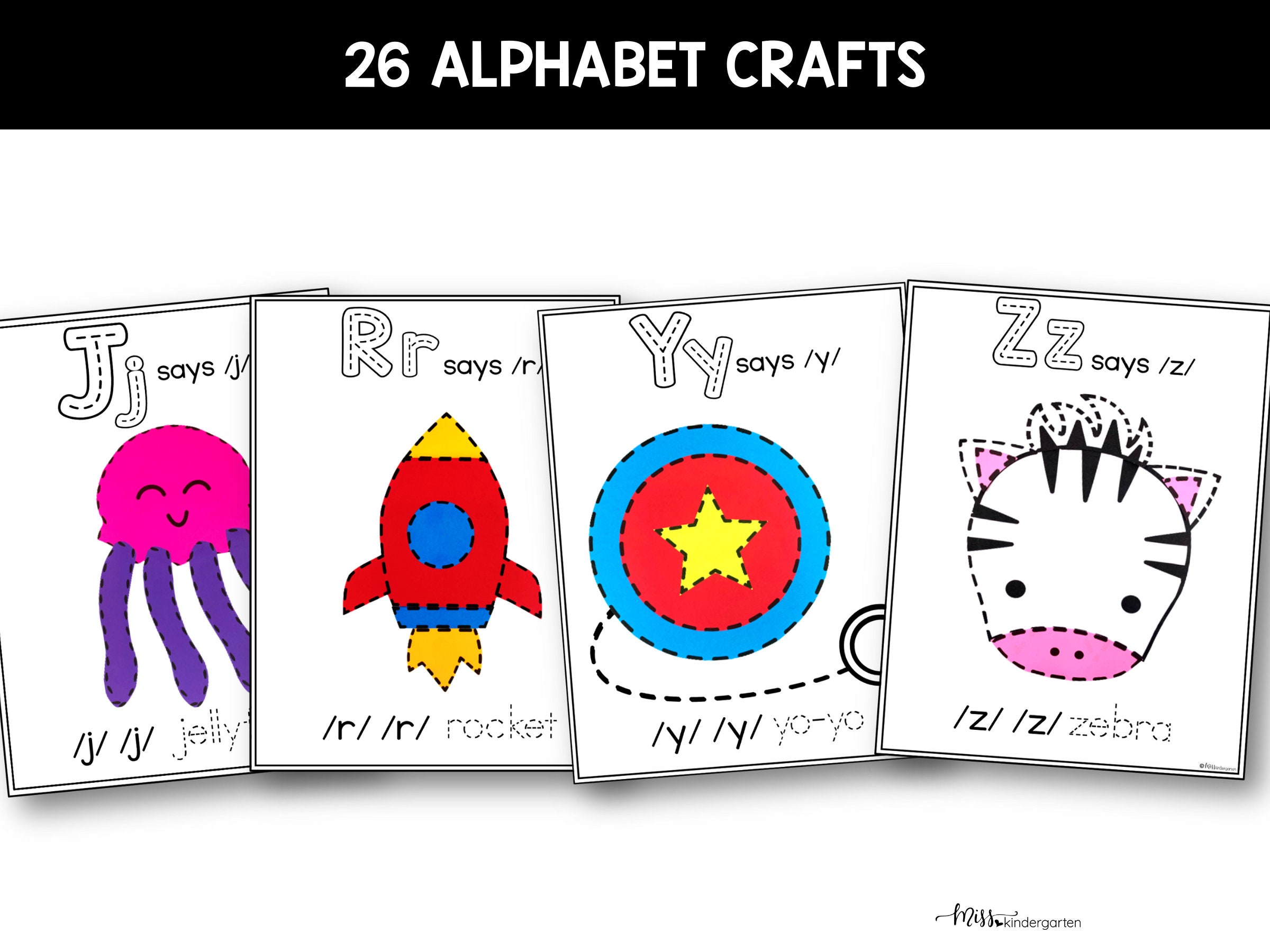 Printable Alphabet Letter Crafts A-Z - Etsy