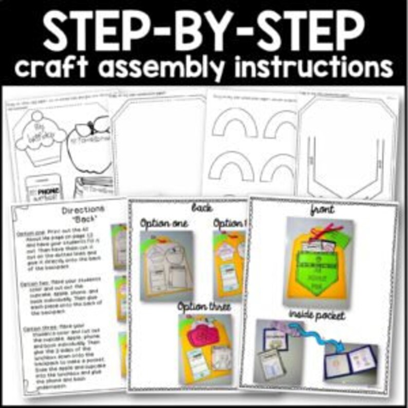 Printable All About Me Backpack Craft - Etsy